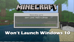 [Resuelto] ¿Cómo arreglar Minecraft no Inicia Windows 10?